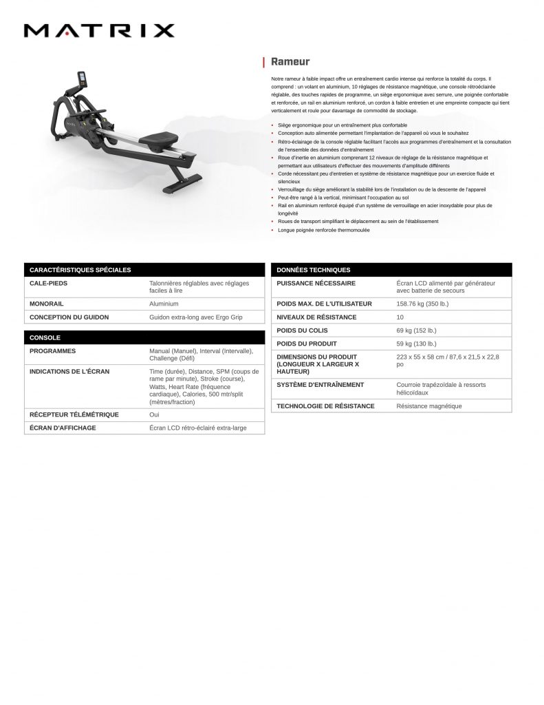 Matrix W1X - La Maison du Cardio